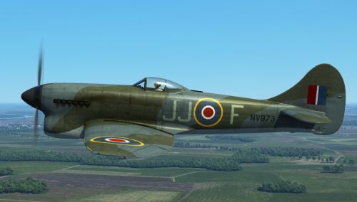 Hawker Tempest MMk V, 274 Sdn JJ_F February 1945, flown by Flown by ...
