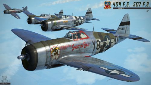 P47D-22 of 404 FG 507 FS 2nd version / P-47 Thunderbolt / Downloads ...
