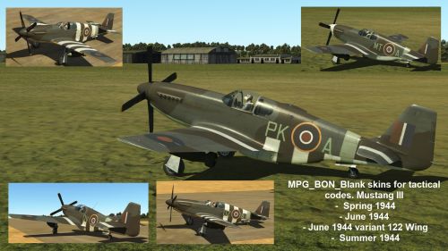 P-51B Mustang III- RAF Blank skin for BON. / P-51 Mustang / Downloads ...