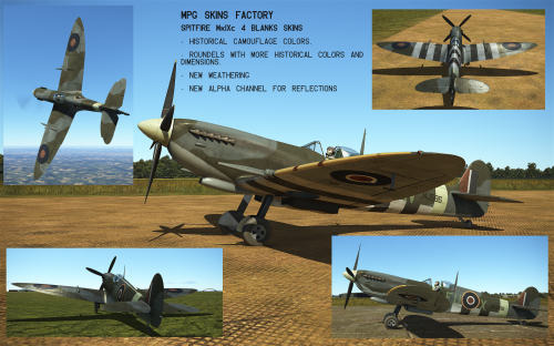 MPG Spitfire MkIXc Blanks Skins V2 / Spitfire / Downloads - Axis and ...
